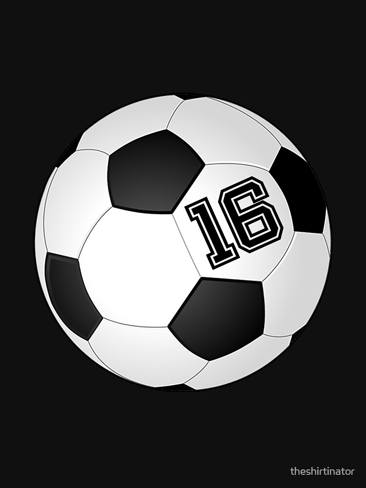 "Football Soccer Player Jersey No 16 Back Number #16 Ball Sport Sticker ...