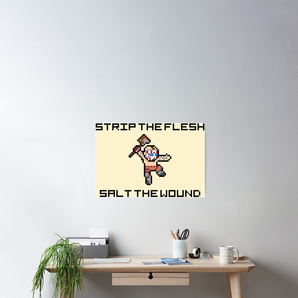 Poster « Salt The Wound "Pixel Art 8 bits », par BrotherOfPerl | Redbubble