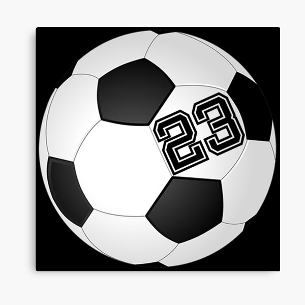 "Football Soccer Player Jersey No 23 Back Number #23 Ball Sport Sticker ...