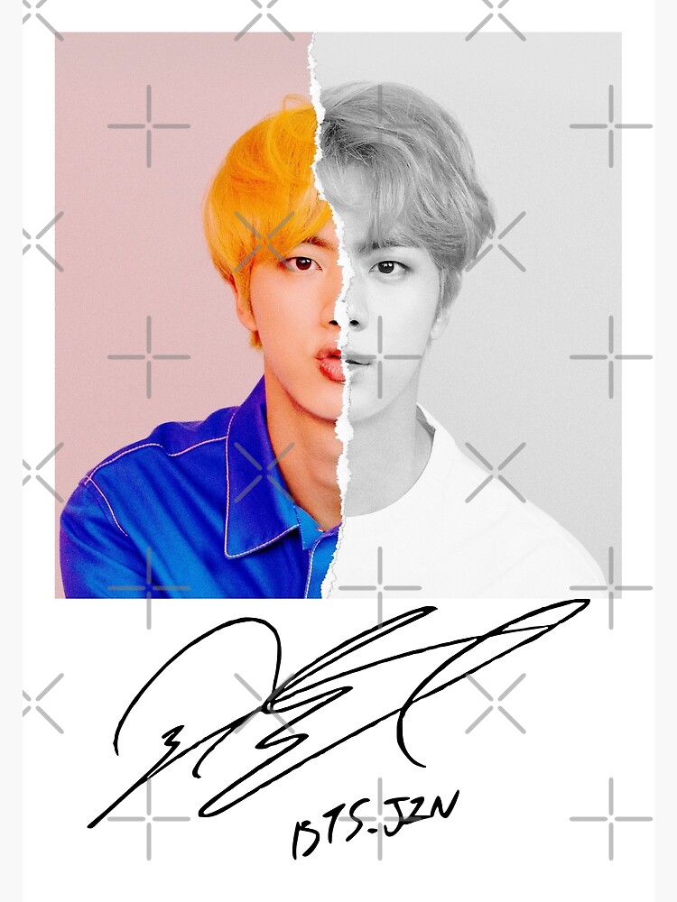 "Jin Signature" Poster by marisaurban | Redbubble