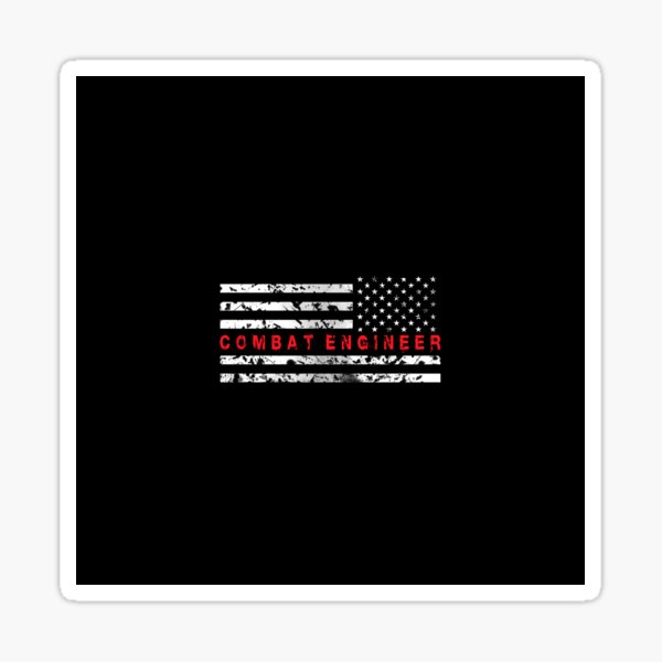 "Combat Engineer" Sticker by MilitaryCandA | Redbubble