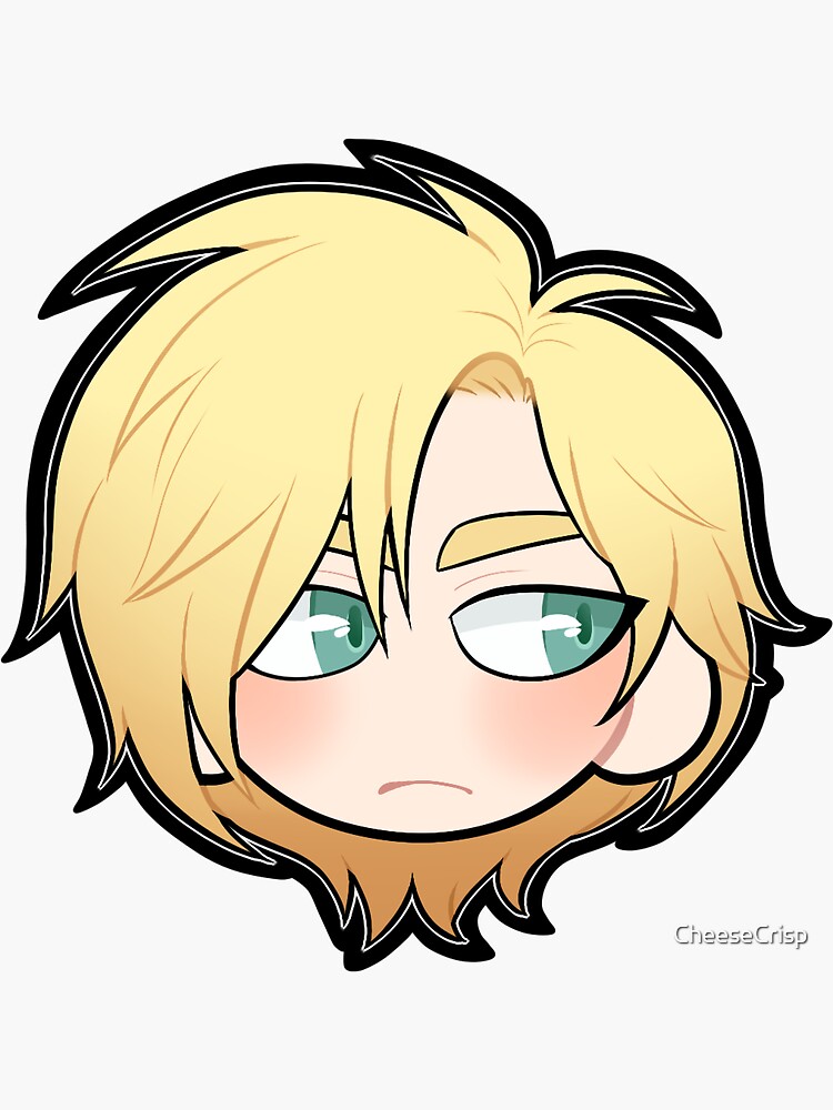 "Ash Head" Sticker for Sale by CheeseCrisp | Redbubble