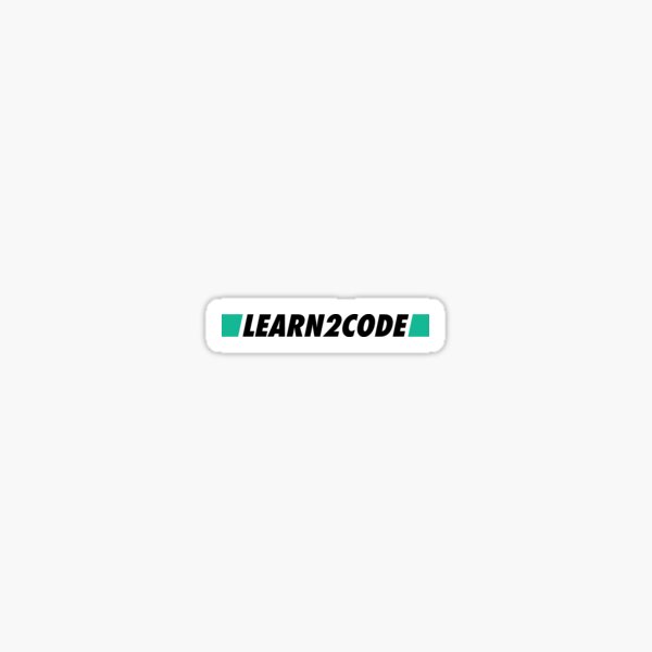 "Learn to code" Sticker for Sale by baggss | Redbubble