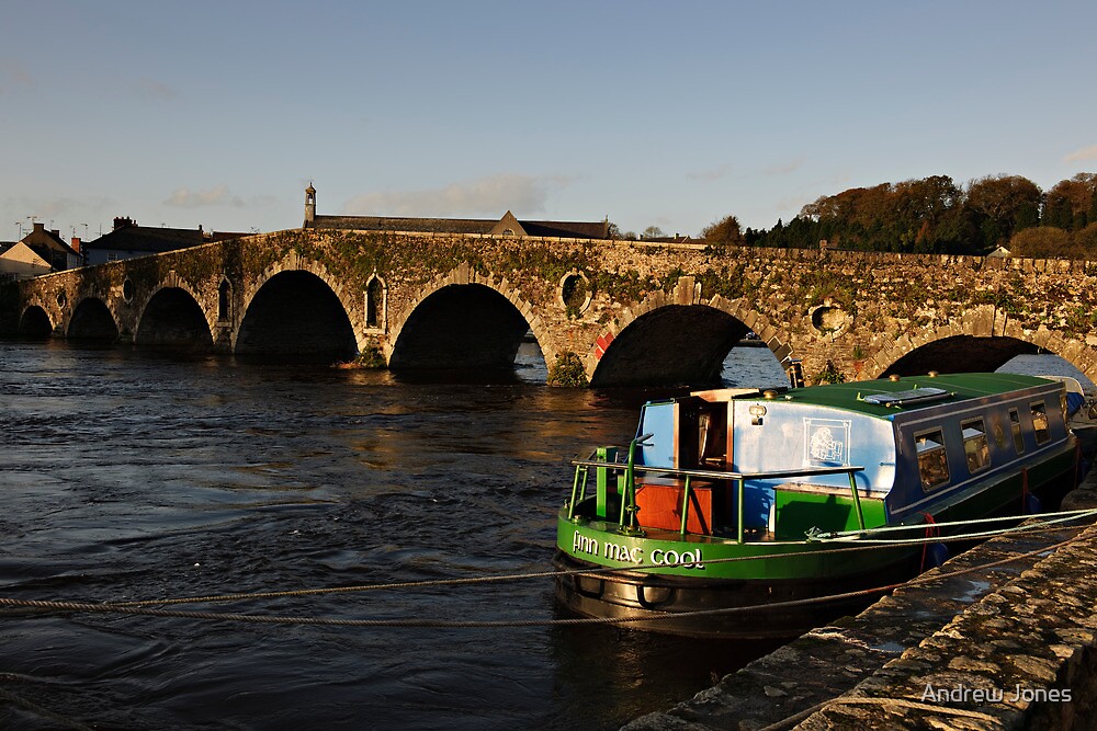 "Barge and Bridge, River Barrow, Graiguenamanagh, Co. Kilkenny, Ireland ...