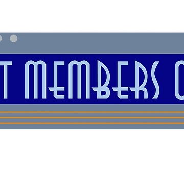 "Cast Members Only" Sticker for Sale by EASYProductions | Redbubble