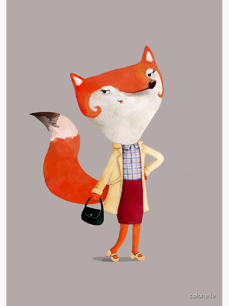 "Classy Mod Fox Girl" Poster for Sale by colonelle | Redbubble