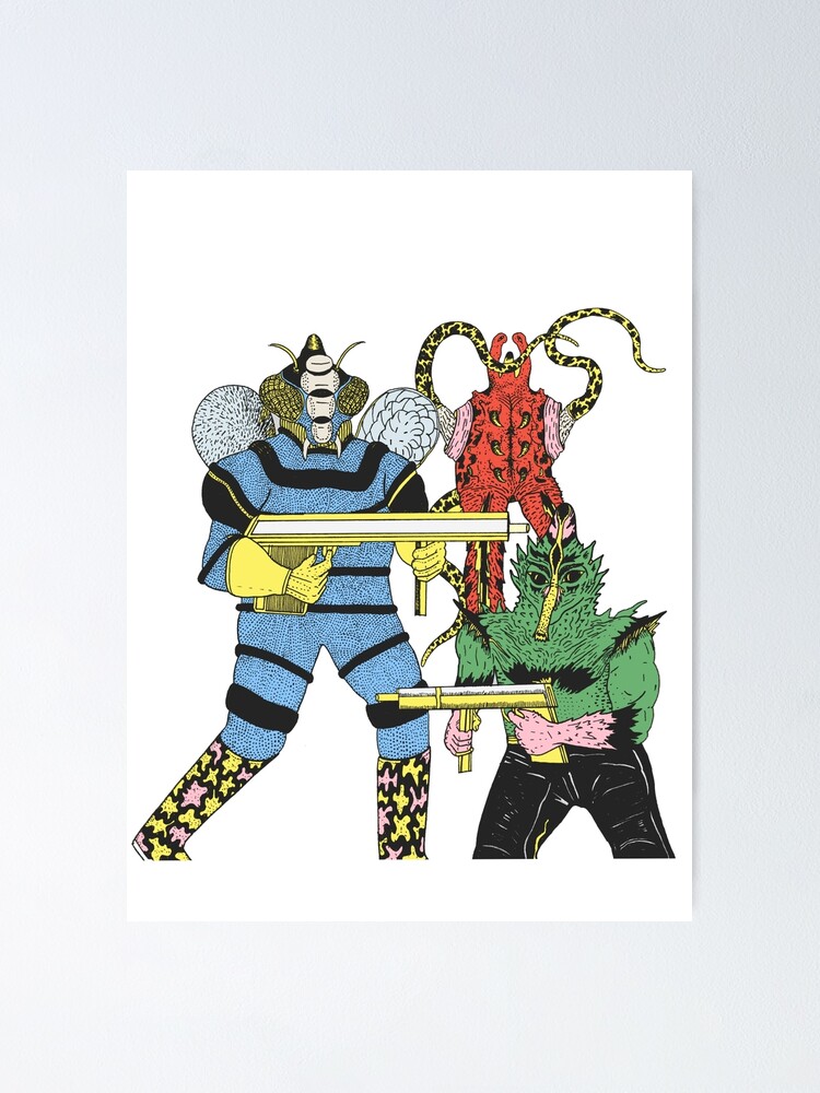"Alien Invaders" Poster by penwork | Redbubble