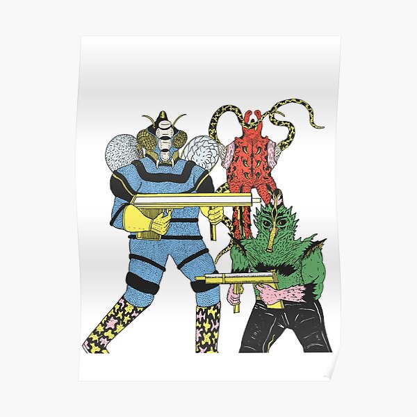 "Alien Invaders" Poster by penwork | Redbubble