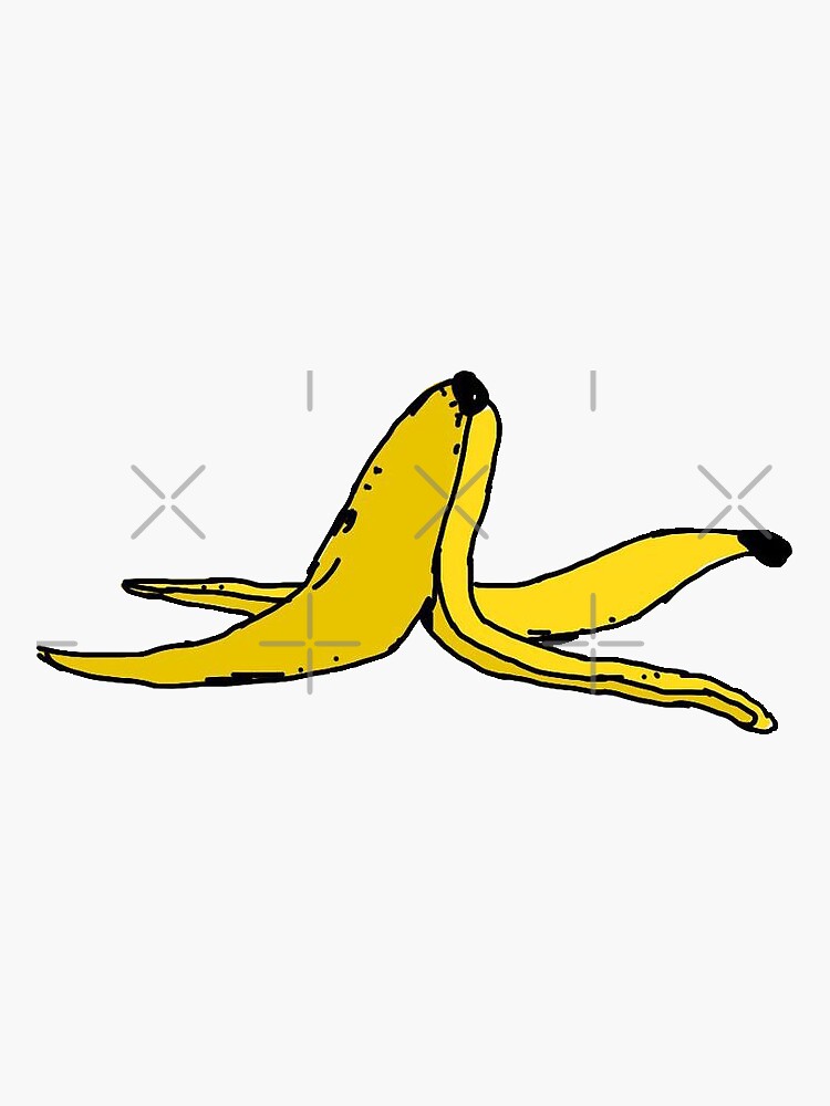 "banana spLat" Sticker by Jleyv | Redbubble