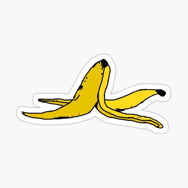"banana spLat" Sticker by Jleyv | Redbubble