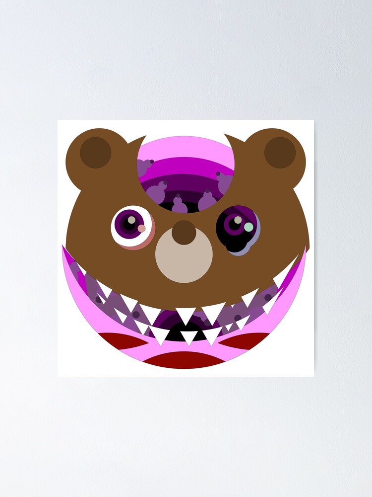 "Trippy Bear" Poster for Sale by rsnoman | Redbubble