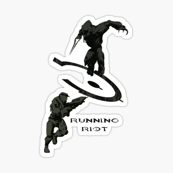 "Running Riot" Sticker for Sale by CanisPicta | Redbubble