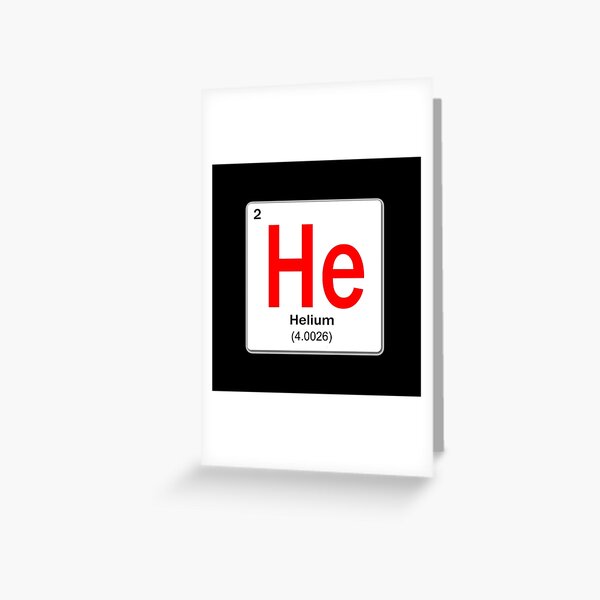 "Digital Illustration - Chemical periodic table style tile - Helium ...