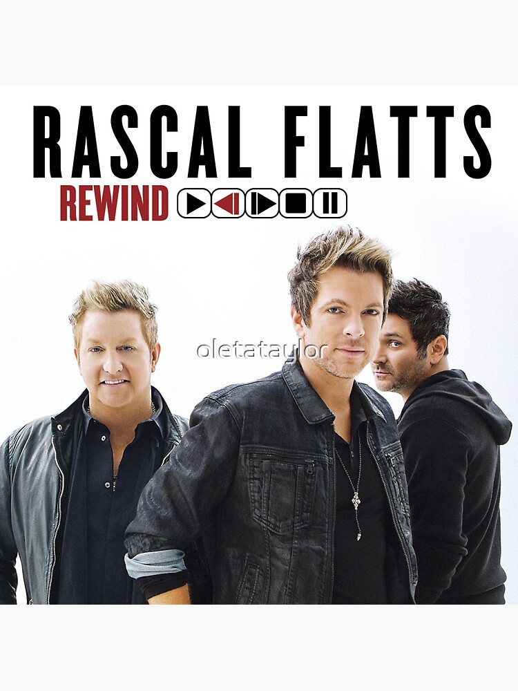 "Rascal Flatts - Rewind" Sticker for Sale by oletataylor | Redbubble