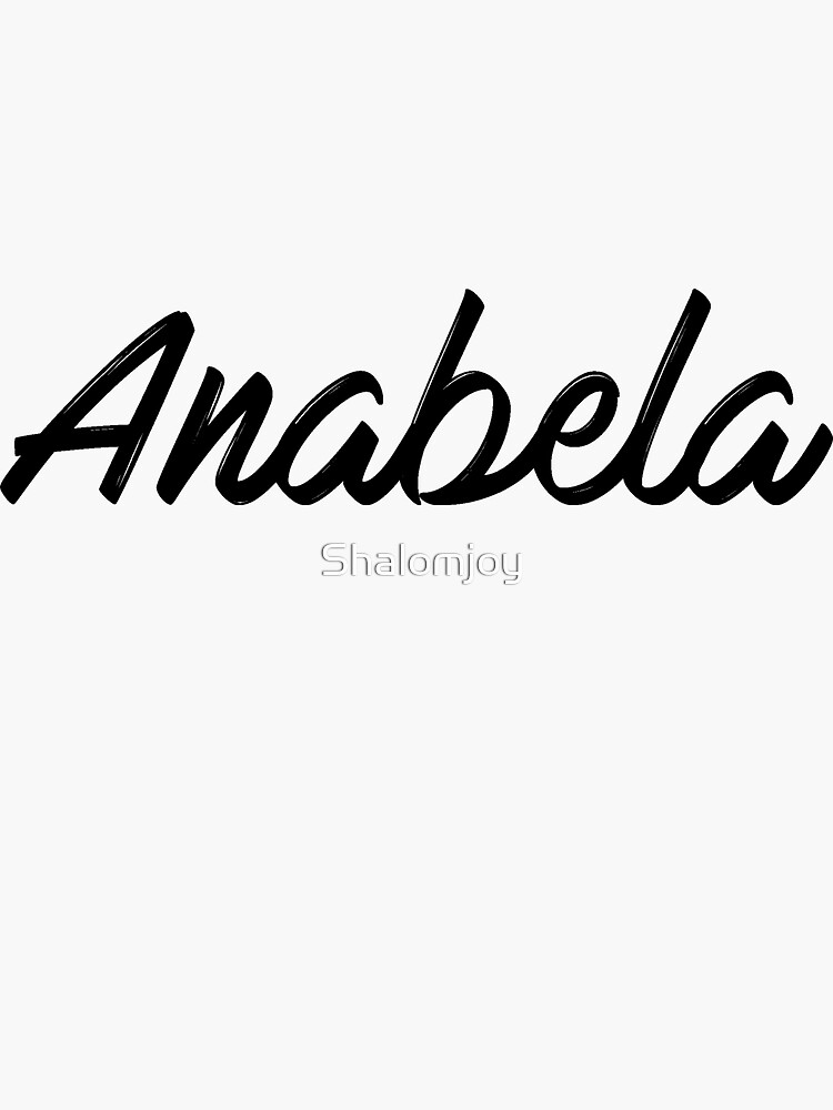 "Anabela" Sticker for Sale by Shalomjoy | Redbubble