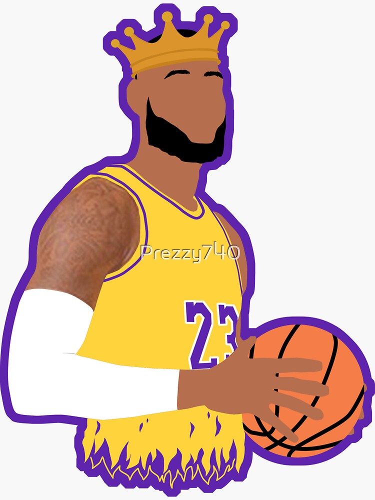 "Lebron James" Sticker for Sale by Prezzy740 | Redbubble