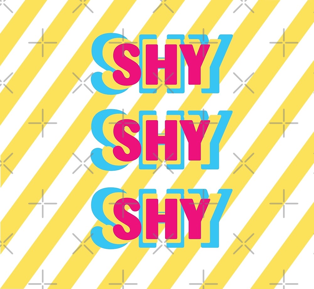 "Twice Shy Shy Shy | Cute Kpop Song Lyrics Typography" by mschubbybunny | Redbubble