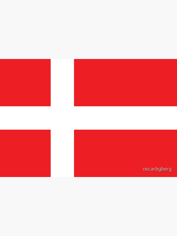 "Simple Danish Flag" Sticker for Sale by oscarbyberg | Redbubble