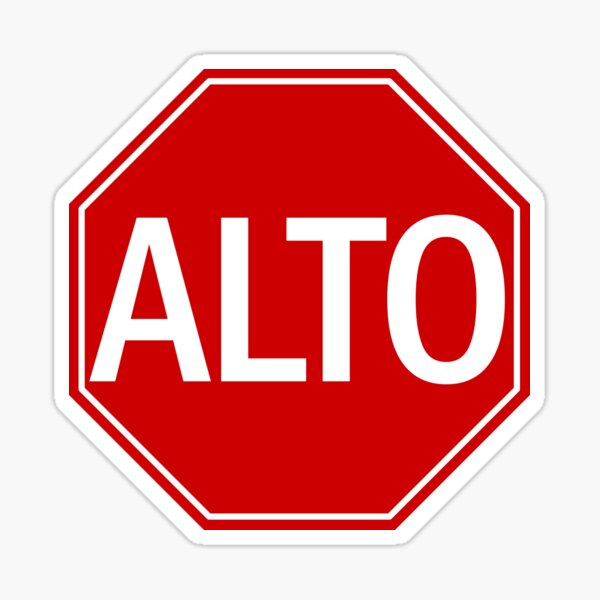 "STOP SIGN - MEXICO" Sticker for Sale by WOOFANG | Redbubble