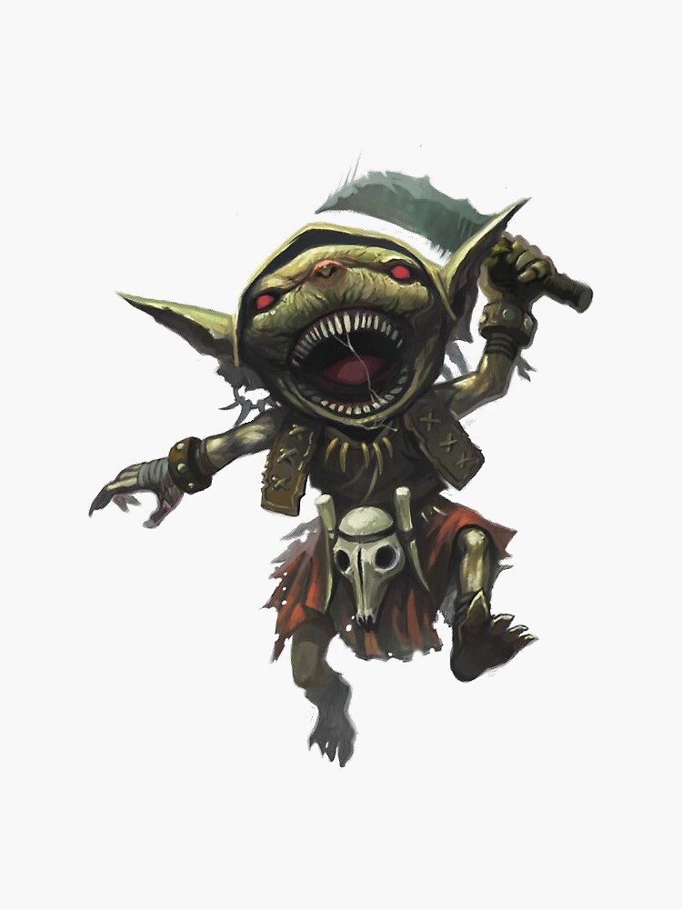 "Lil' Goblin" Sticker for Sale by vfall | Redbubble
