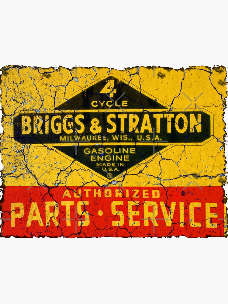 "Briggs and Stratton vintage small engines USA" Sticker for Sale by ...