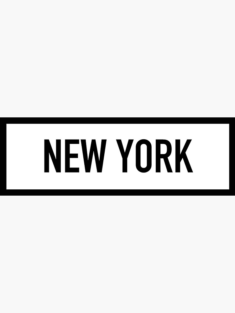 "New York Letters" Sticker for Sale by fanta8 | Redbubble