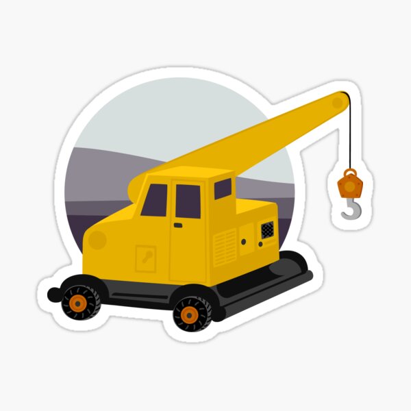 "Mobile Crane" Sticker by soniapascual | Redbubble