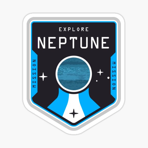 "Explore Neptune " Sticker by CallumGardiner | Redbubble