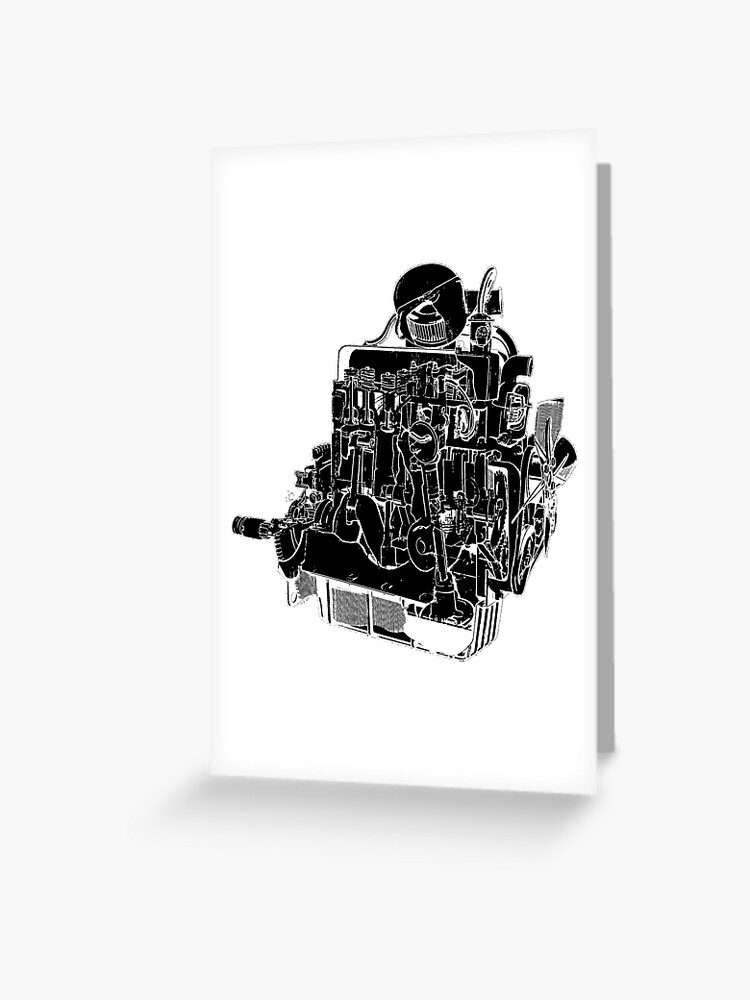 "Reliant 850 engine" Greeting Card for Sale by RobinOfDeath | Redbubble