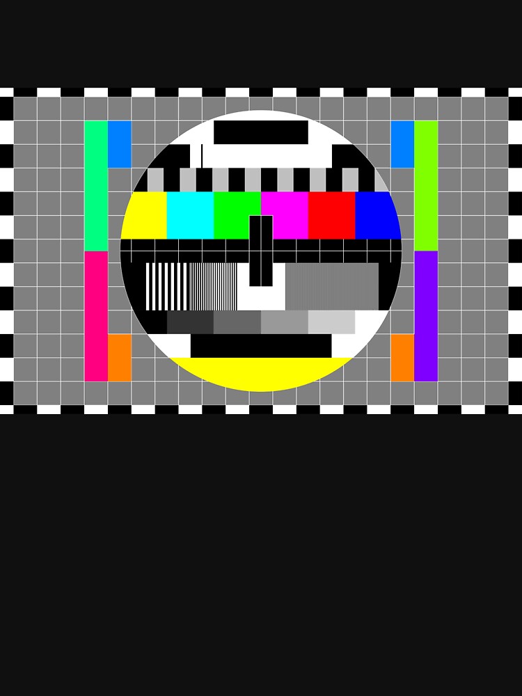"PAL TV Test Card" T-shirt for Sale by Dator | Redbubble | pm5544 t ...