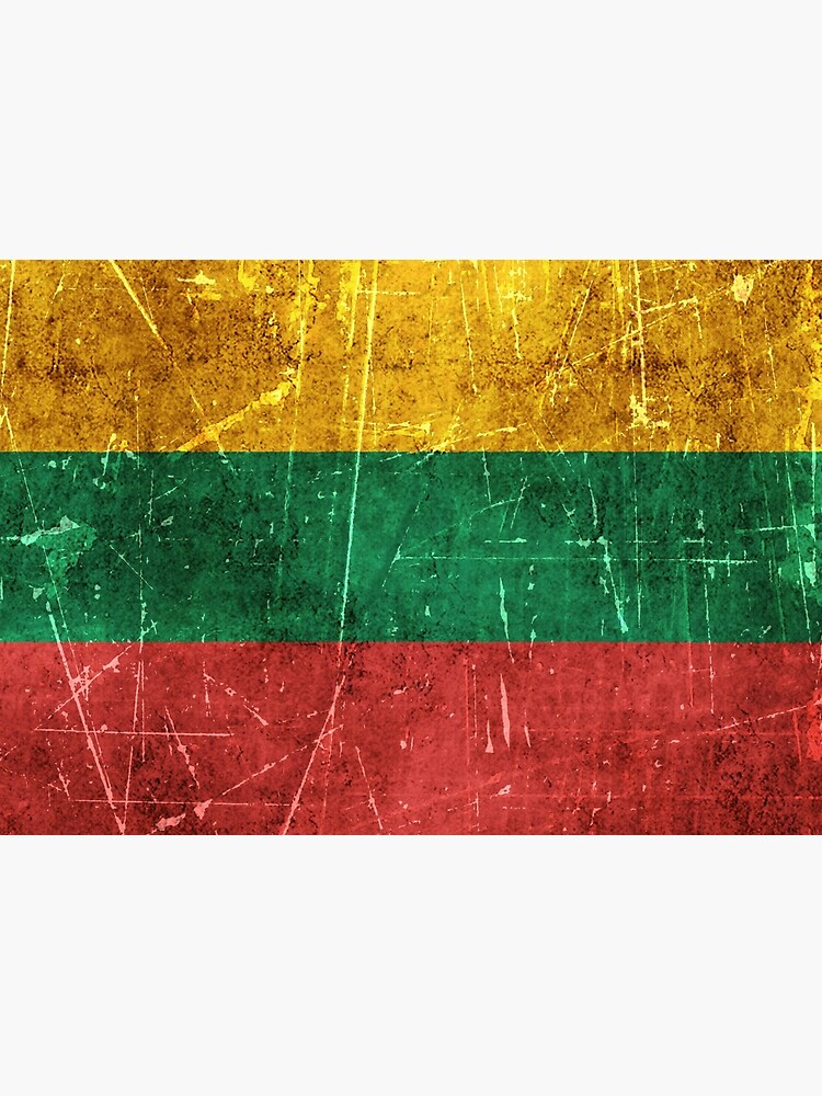 "Vintage Aged and Scratched Lithuanian Flag" Canvas Print for Sale by ...