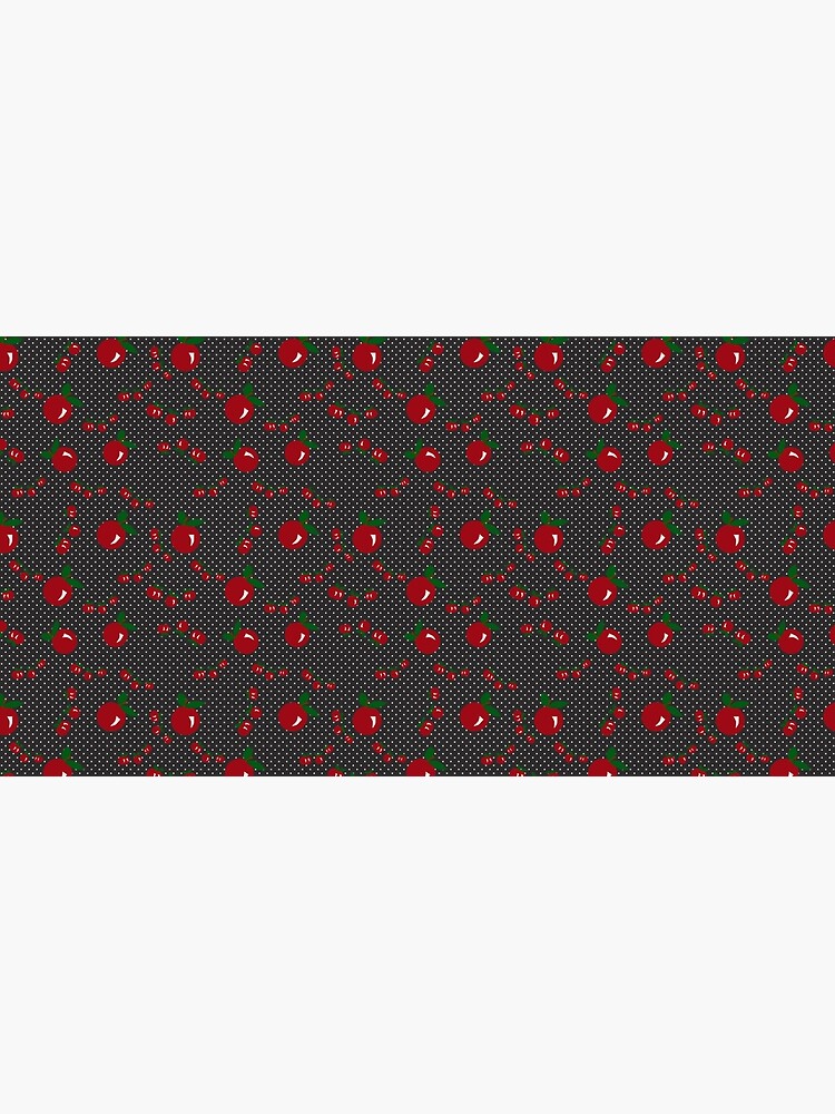 "cherry print black white polka dot" Poster for Sale by resmarted ...