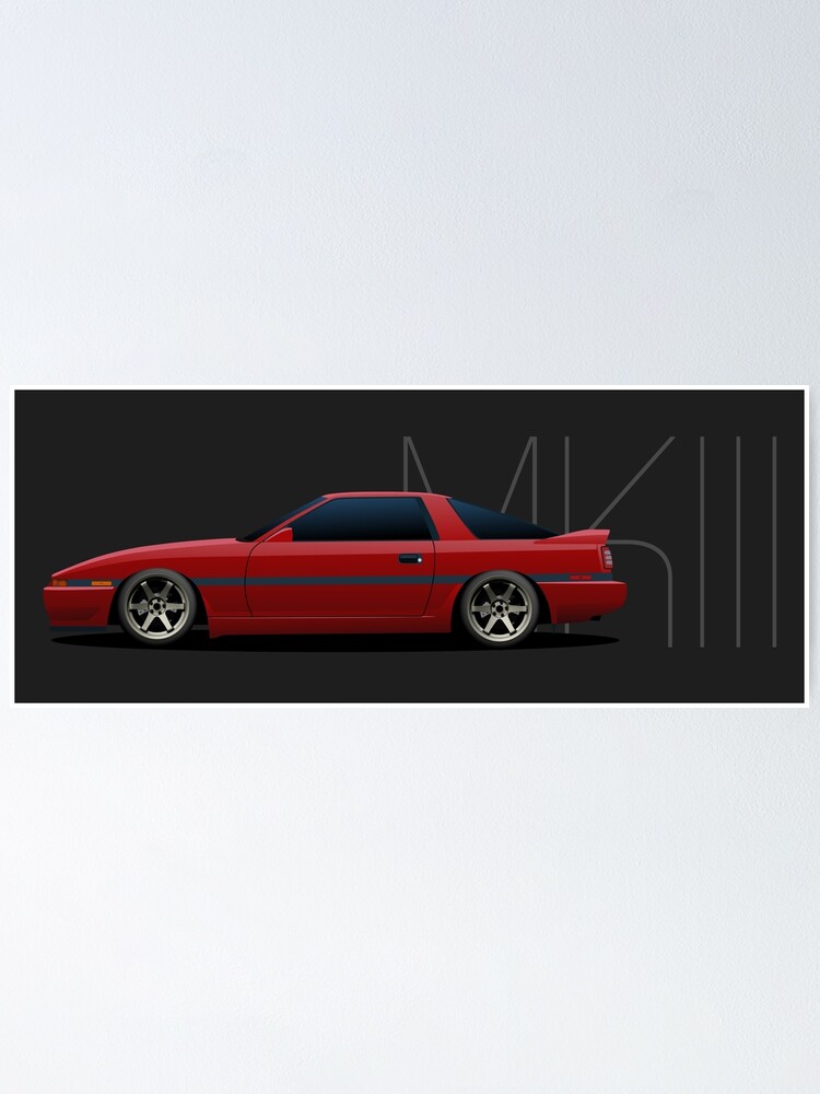 "Supra Mk3" Poster by AutomotiveArt | Redbubble
