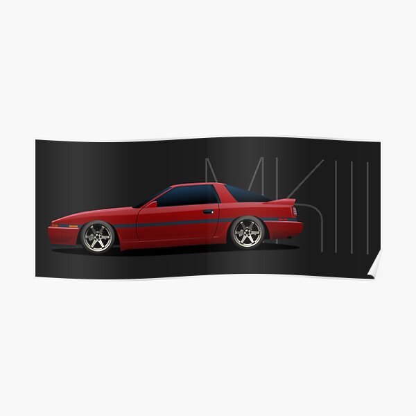 "Supra Mk3" Poster by AutomotiveArt | Redbubble