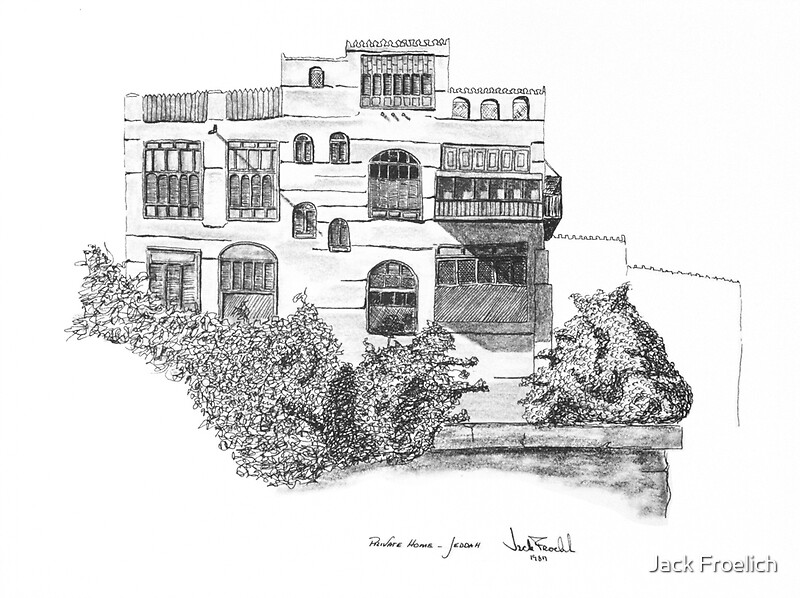 "Traditional Home, Jeddah, Saudi Arabia" by Jack Froelich | Redbubble