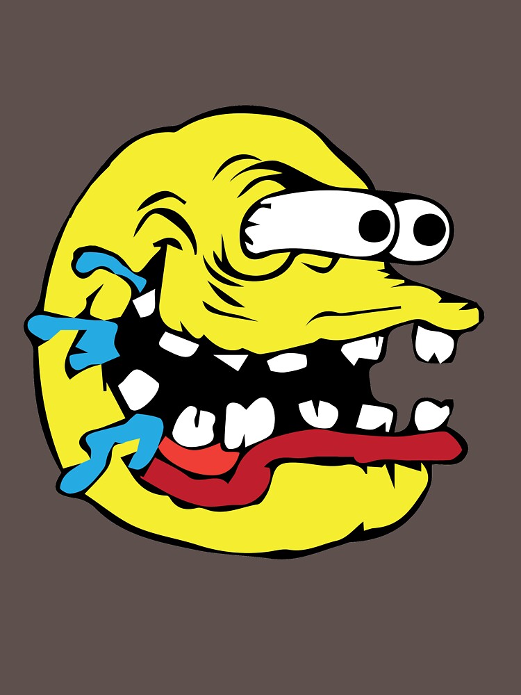 "Yellow Monster Drooling Creepy" T-shirt by tarek25 | Redbubble ...