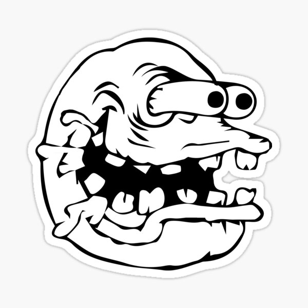"Monster drooling" Sticker for Sale by tarek25 | Redbubble