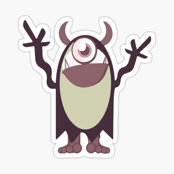 "Vampire monster one-eye" Sticker by tarek25 | Redbubble