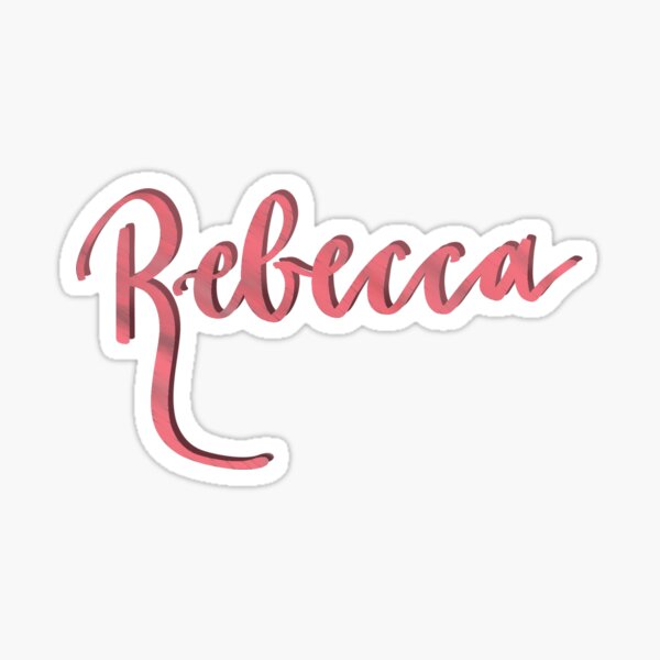 "Rebecca" Sticker by eMaister | Redbubble