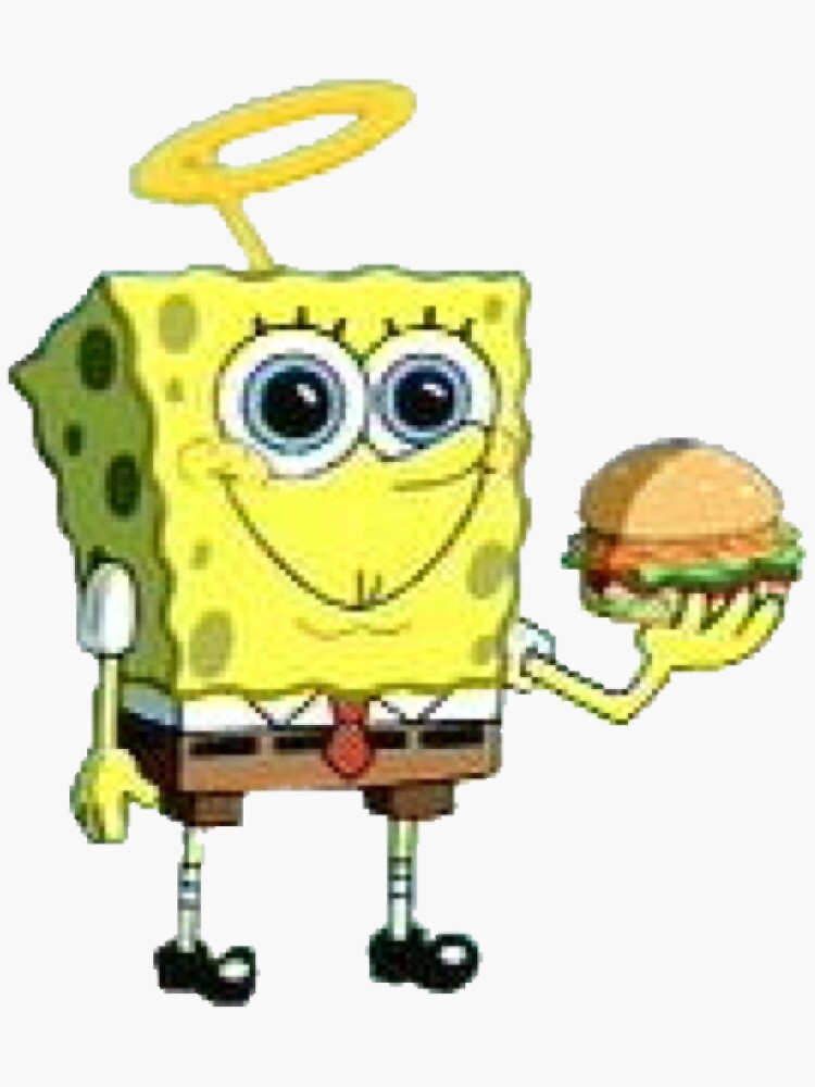 "angel spongebob" Sticker by skylarsledd | Redbubble