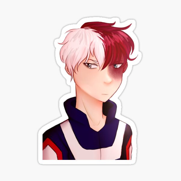 "Todoroki " Sticker by Percythetrain | Redbubble