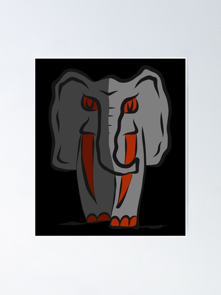"Elephant power 1b" Poster by ALEFANTICA | Redbubble