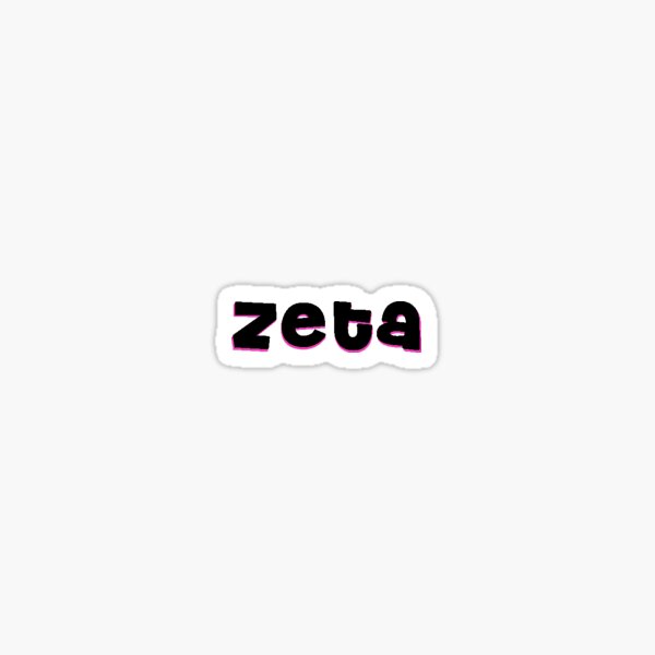 "zeta" Sticker by heyitsandreah | Redbubble