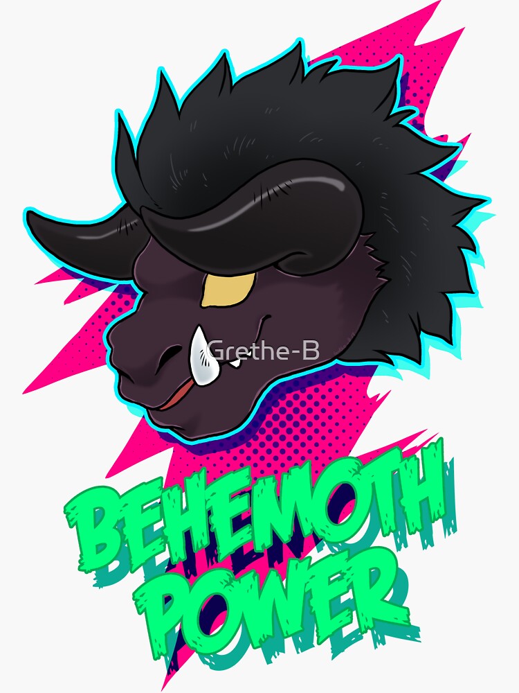 "Behemoth Power" Sticker by Grethe-B | Redbubble