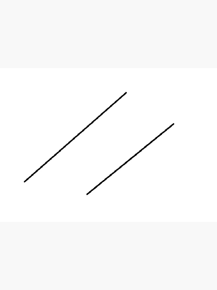 "literally just two lines" Sticker by normalshirtguy | Redbubble