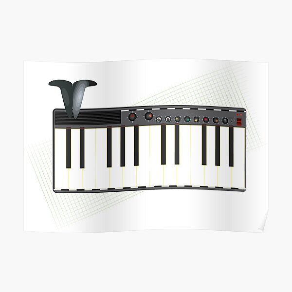 "90s Synth Keyboard" Poster for Sale by HMET | Redbubble