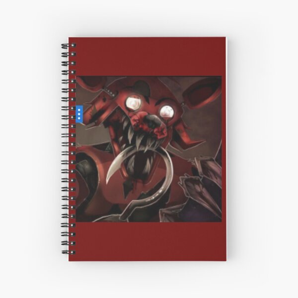 "Scary Foxy FNAF" Spiral Notebook by Artbyhayden | Redbubble