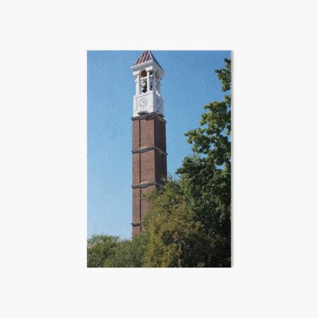 "Purdue Clock Tower" Art Board Print by emma-rice | Redbubble