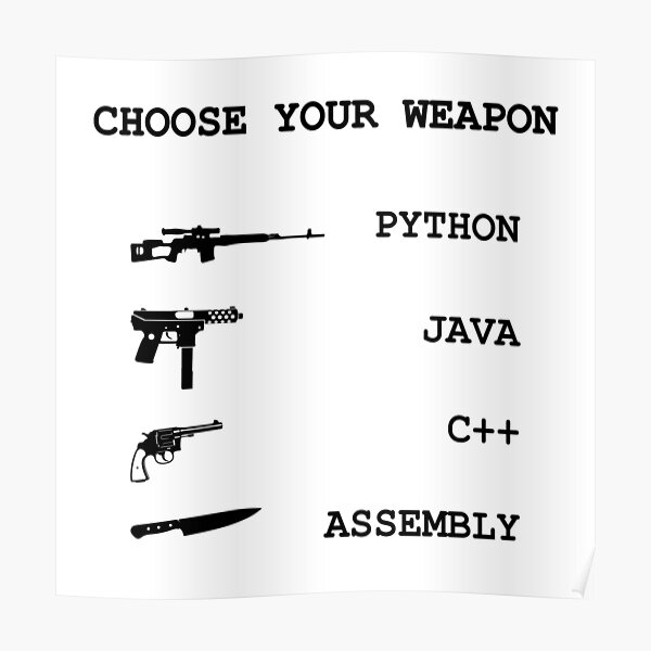 "Python vs Java vs C++ vs Assembly Programming Language Comparison Joke ...