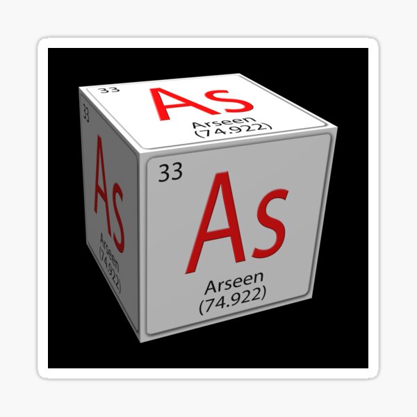 "Chemical periodic table style tile - As Arseen (Nederlands / Vlaams ...